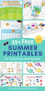 25+ Free Preschool Summer Printables