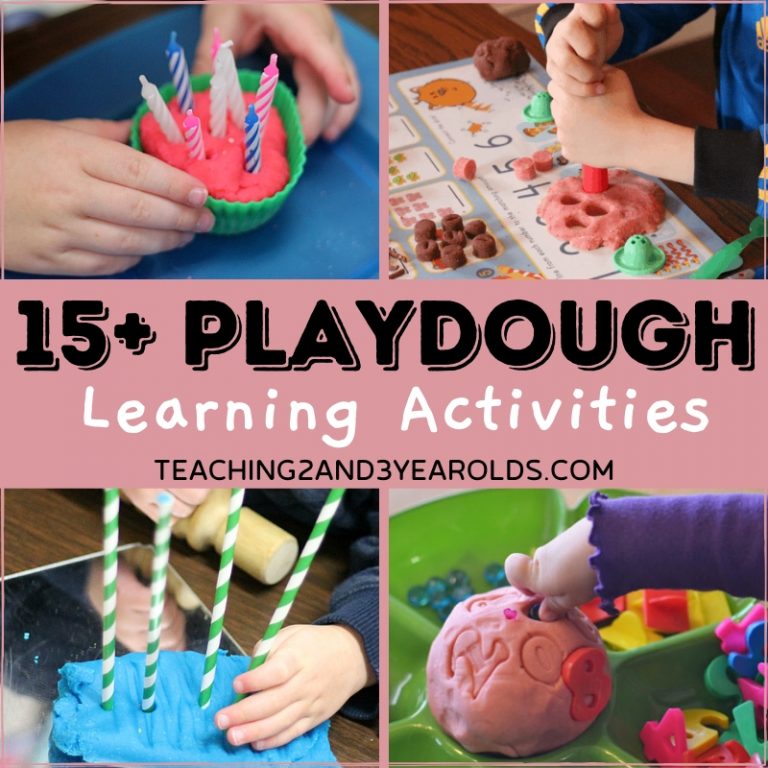 Playdough Learning Activities for Toddlers and Preschoolers