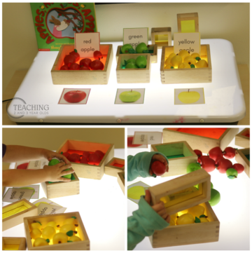 Putting Together the Toddler and Preschool Apple Theme