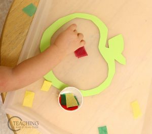 How to Turn a Colorful Toddler Apple Craft into a Suncatcher