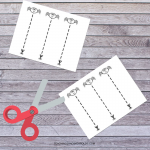 Free Spider Scissor Practice Printable Cards