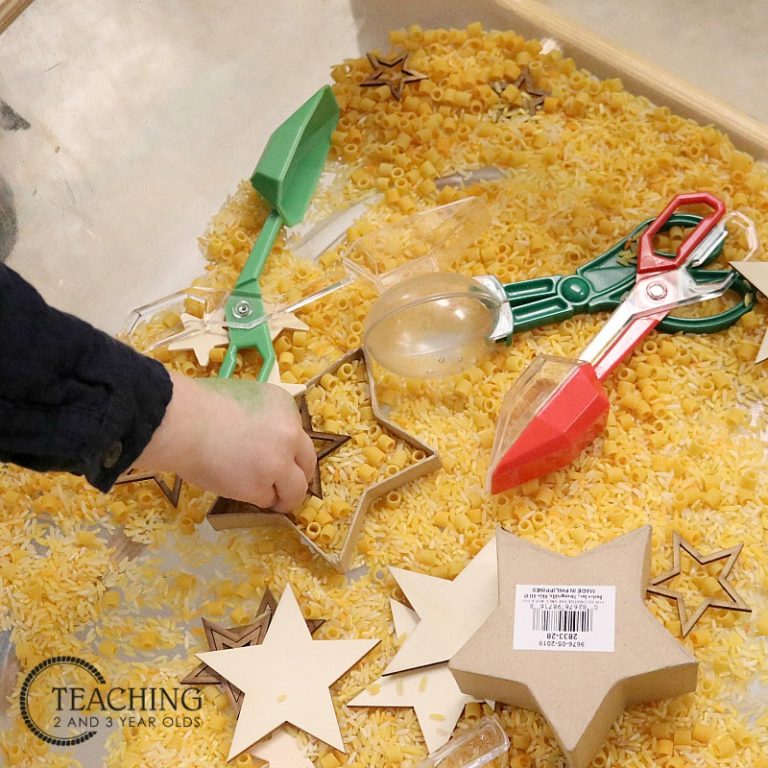 Christmas Sensory Play Activity with Stars