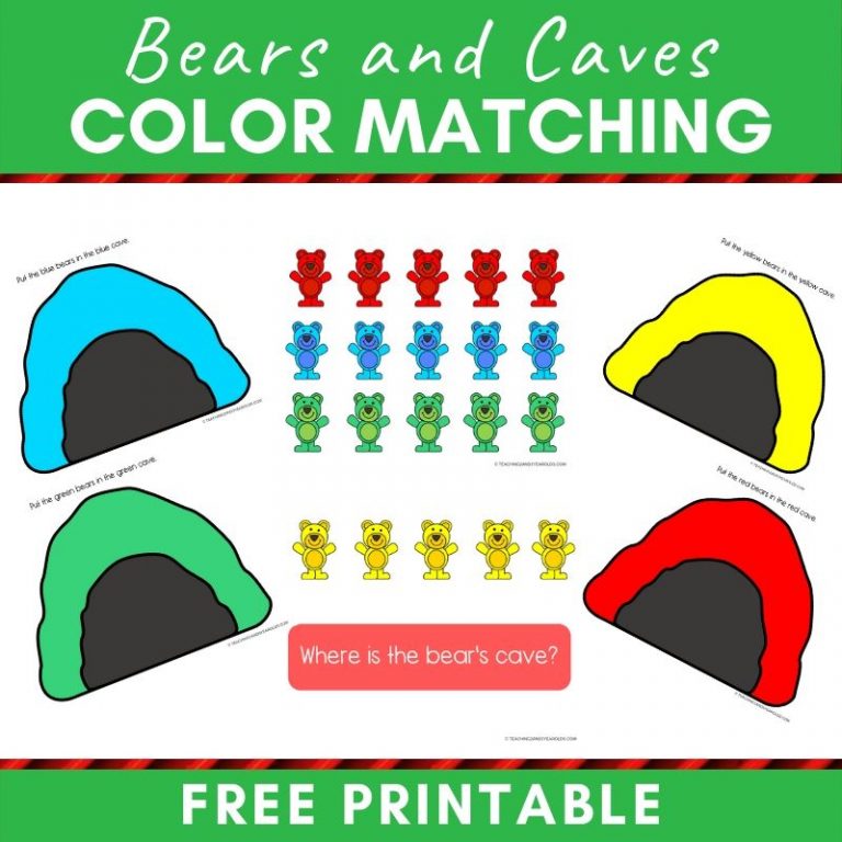 Bear Color Matching Activity