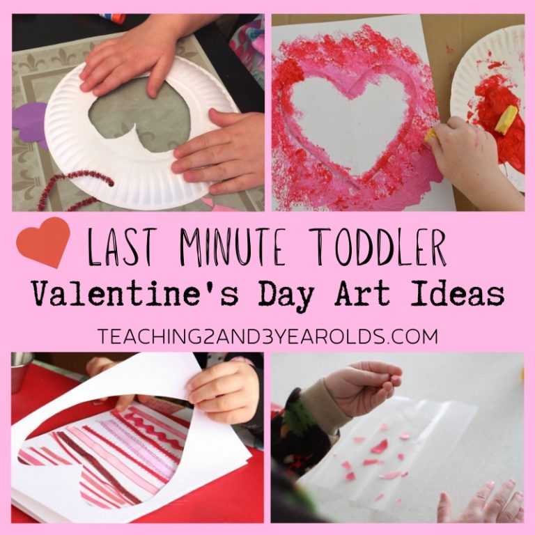 Last Minute Toddler Valentine's Day Art Ideas