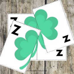 Shamrock Alphabet Activity {Free Printable}