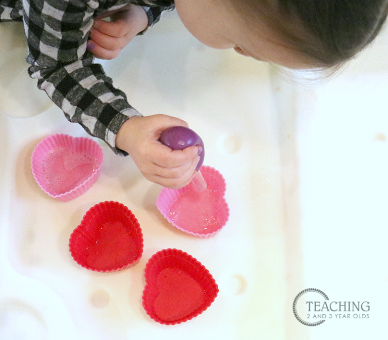 Filling the Hearts Valentine's Day Fine Motor Activity