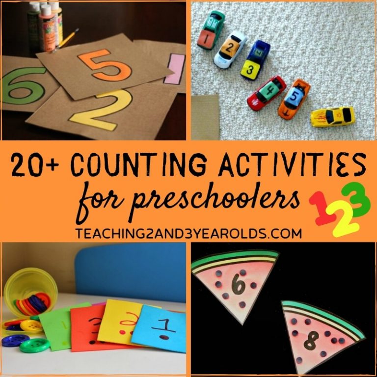 20+ Preschool Counting Activities for School and Home