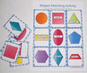 Practice Shapes With These Fun Matching Cards