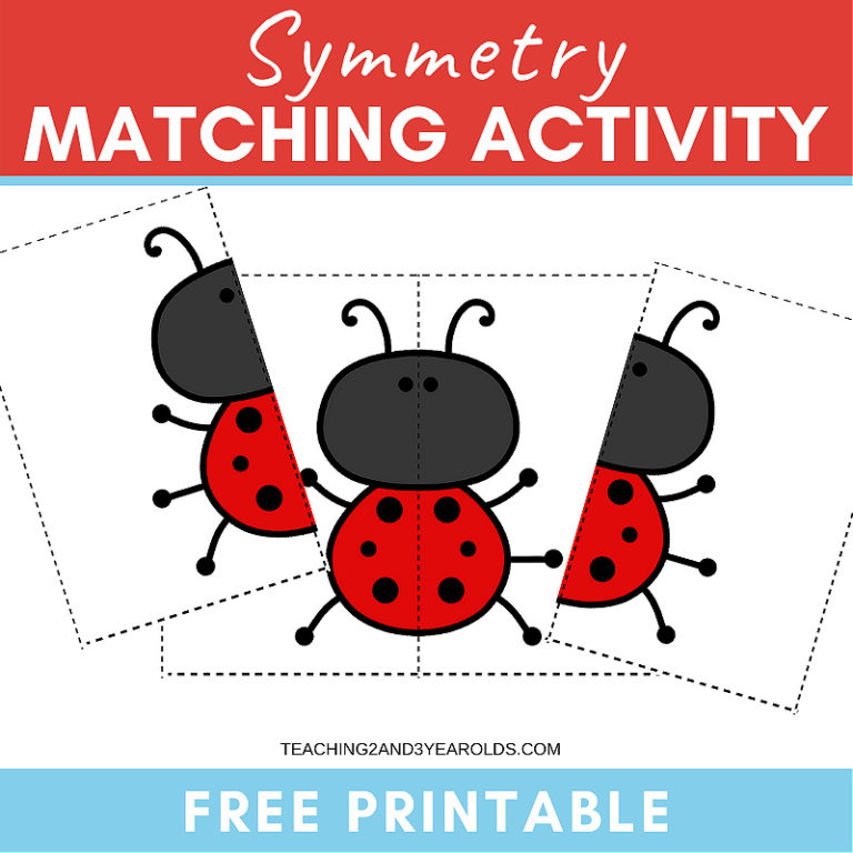 Preschool Symmetry Puzzle Printables