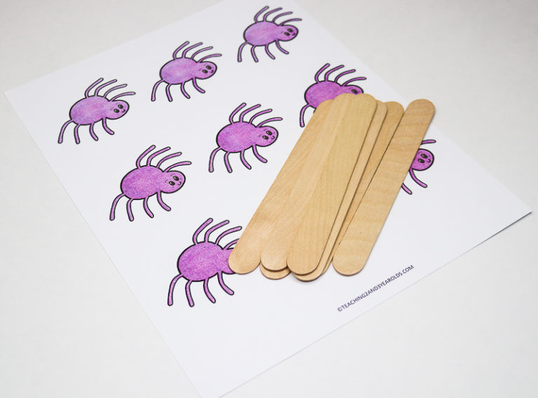 Itsy Bitsy Spider Printable Activity for Circle Time