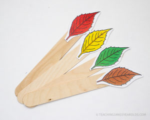 Leaf Circle Time Props and Activities {Free Printable}