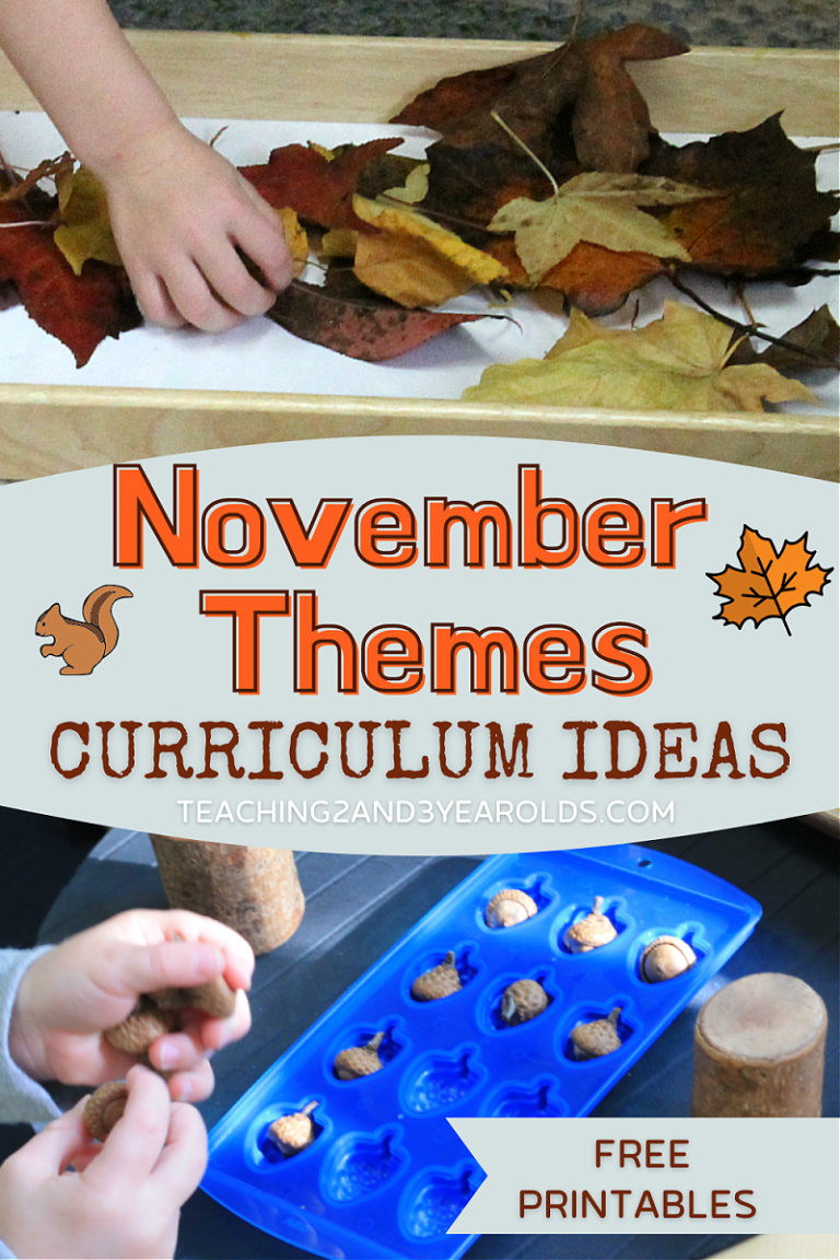 Toddler and Preschool November Theme Ideas