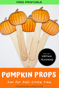 Pumpkin Themed Circle Time Printable Props