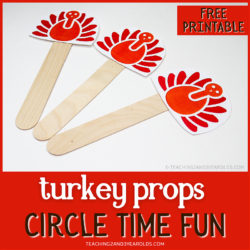 Preschool Thanksgiving Circle Time Activity {Free Printables}