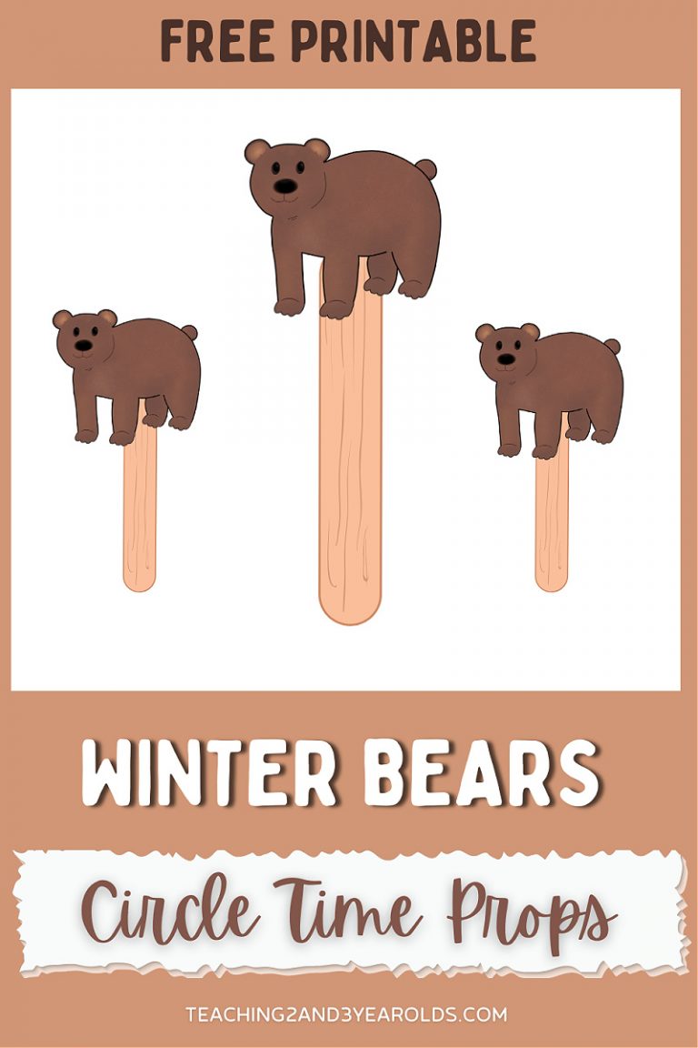 Printable Bear Circle Time Prop