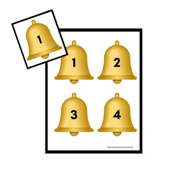Christmas Bells Printable for Counting Activities