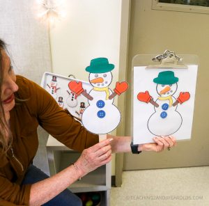 Printable Color Matching Snowman for Toddlers