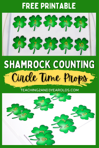 Printable St. Patrick's Day Counting Activity for Circle Time