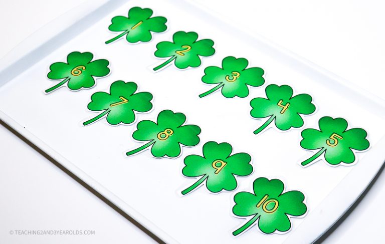 Printable St. Patrick's Day Counting Activity for Circle Time
