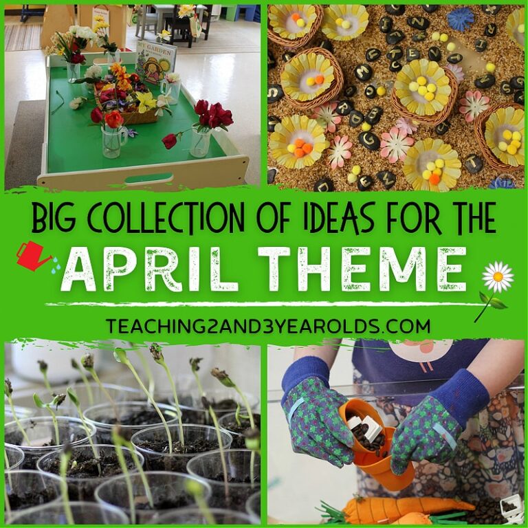 Ideas for Toddler and Preschool April Themes