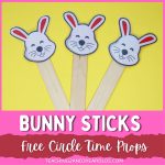 Printable Bunny Easter Circle Time Props
