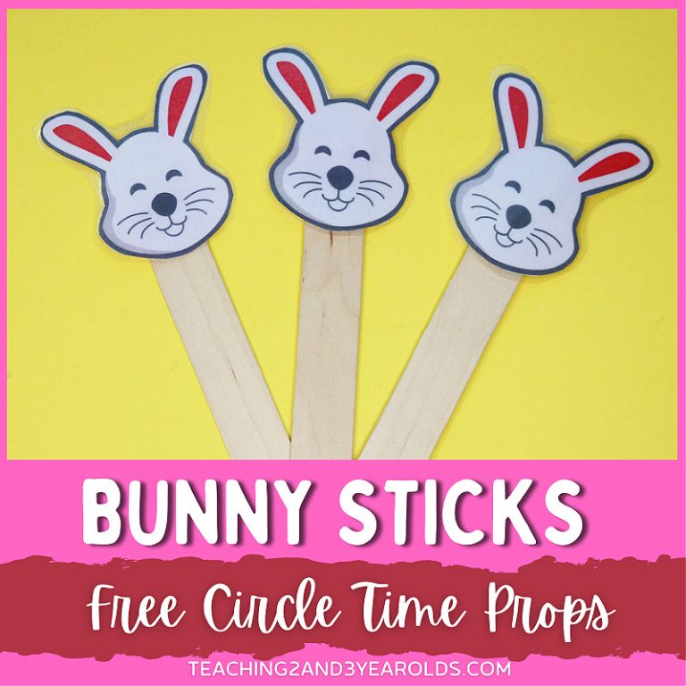 Printable Bunny Easter Circle Time Props