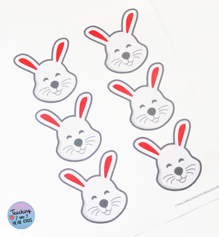 Printable Bunny Easter Circle Time Props