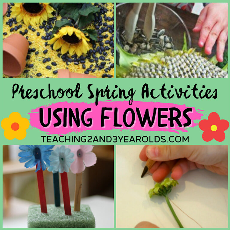 Fun Preschool Spring Activities Using Flowers