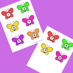 Printable Butterfly Circle Time Activity Props