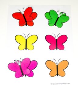 Printable Butterfly Circle Time Activity Props