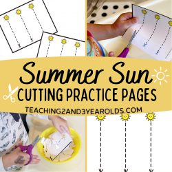 Strengthen Scissor Skills with Fun Summer Cutting Cards (Printable)