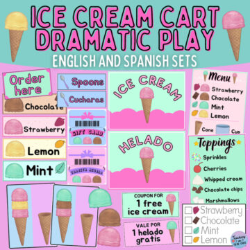 Toddler and Preschool Ice Cream Dramatic Play