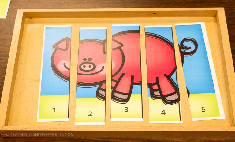 Free Farm Animal Counting Puzzle Printables