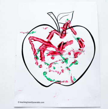 Painting With Apples {And Then Washing Them!}
