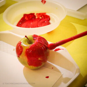 Painting With Apples {And Then Washing Them!}