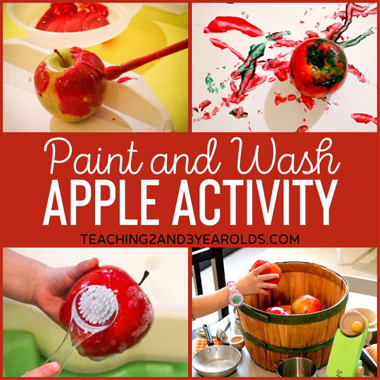 Painting With Apples {And Then Washing Them!}