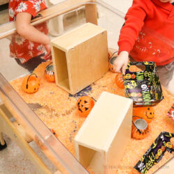Fine Motor Pumpkin Sensory Table