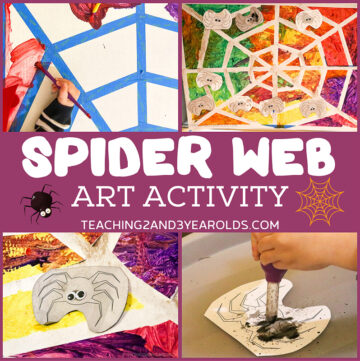 Colorful Spider Web Art Activity