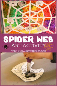 Colorful Spider Web Art Activity