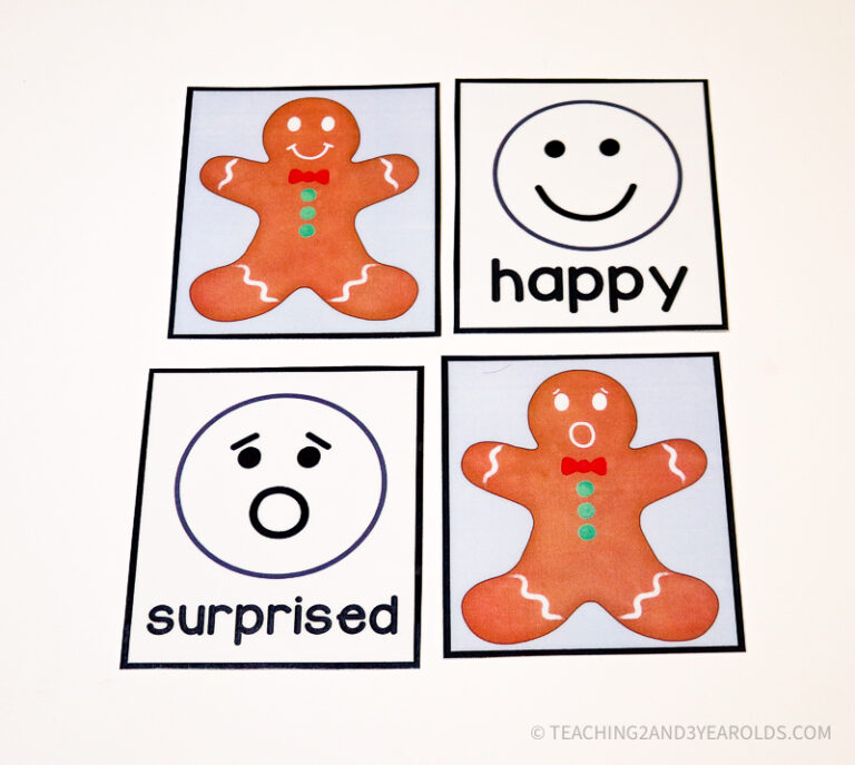 Toddler and Preschool Gingerbread Theme Printables Pack