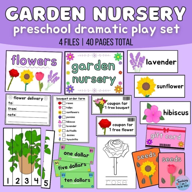 Toddler and Preschool Gardening Theme Resources