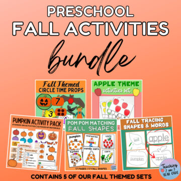 Teach Math with These Preschool Apple Counting Activities