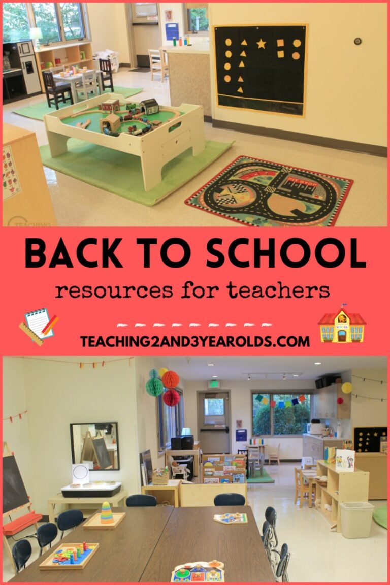 Toddler and Preschool Back to School Resources