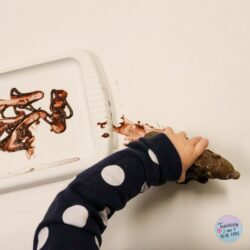 Easy Toddler Bear Tracks Painting Activity