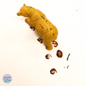Easy Toddler Bear Tracks Painting Activity