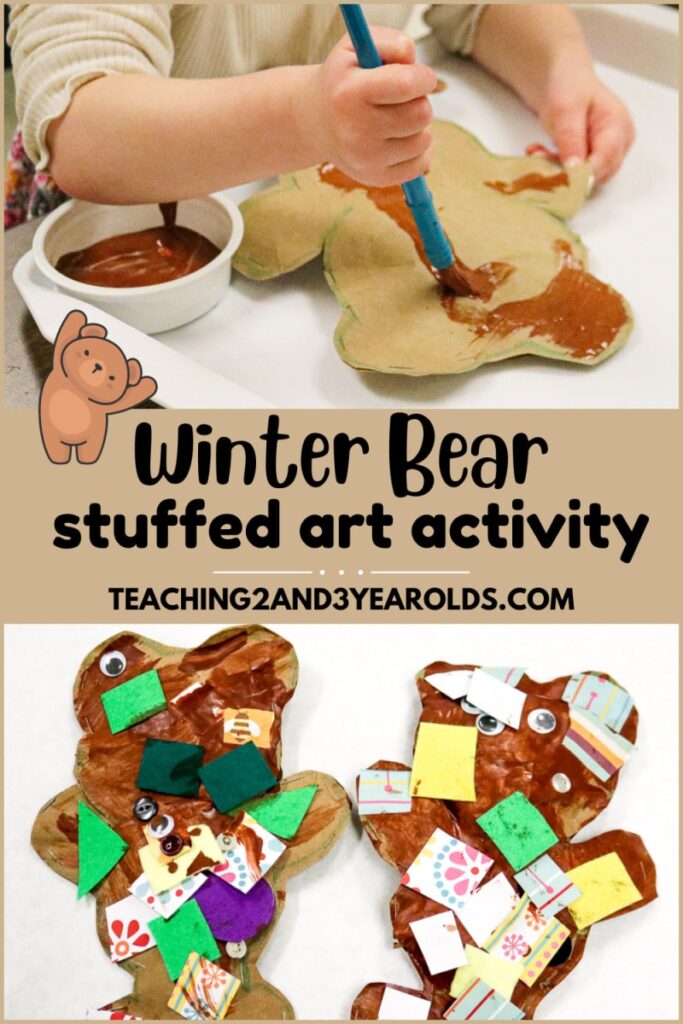 Toddler and Preschool Bear Craft for Winter Hibernation