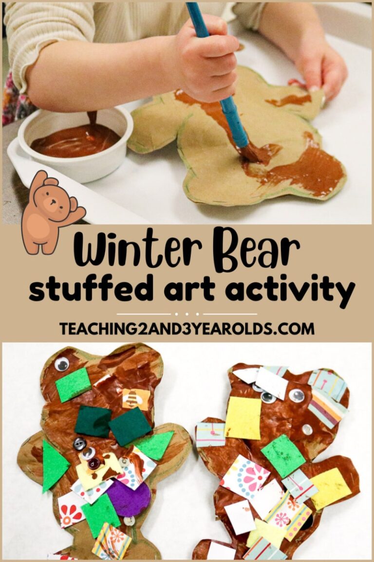 Toddler and Preschool Bear Craft for Winter Hibernation