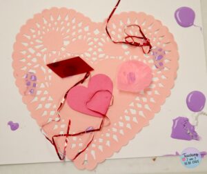 Valentine's Day Heart Collage Art