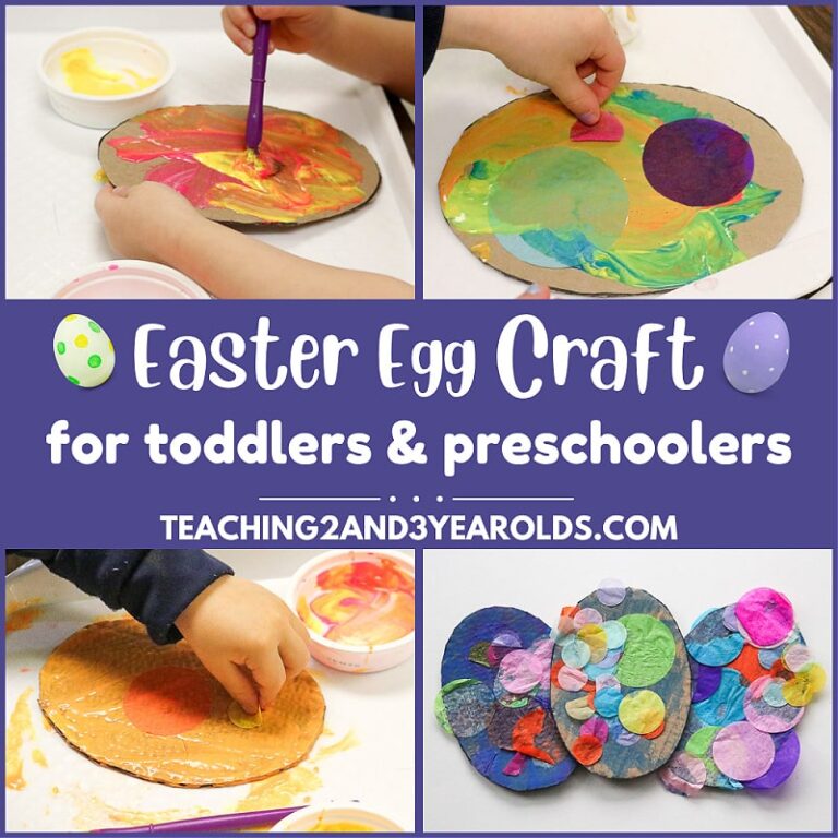 Colorful Cardboard Easter Egg Craft