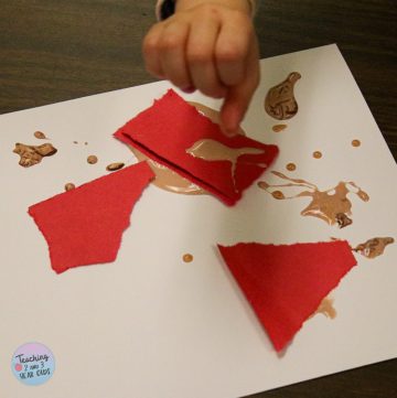 Toddler Firefighters Flame Collage Art